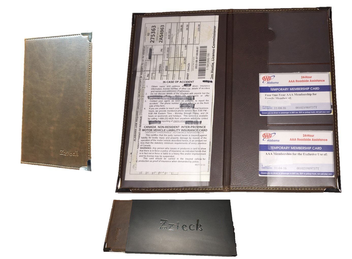 Car Insurance Holder For Registration Card Documents Auto Organizer
