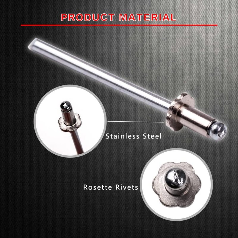 Gtpartes 1 Pair Nos Dash Rosette Rivets Stainless Steel Fit For Mopar ...