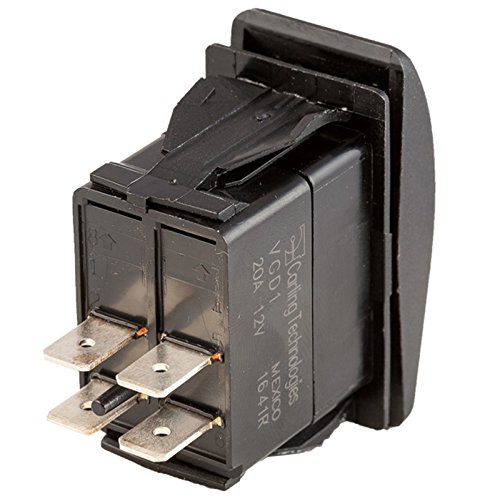 Contura Ii Soft Black 12 Volt 20 Amp Off On Momentary Rocker Switch for ...